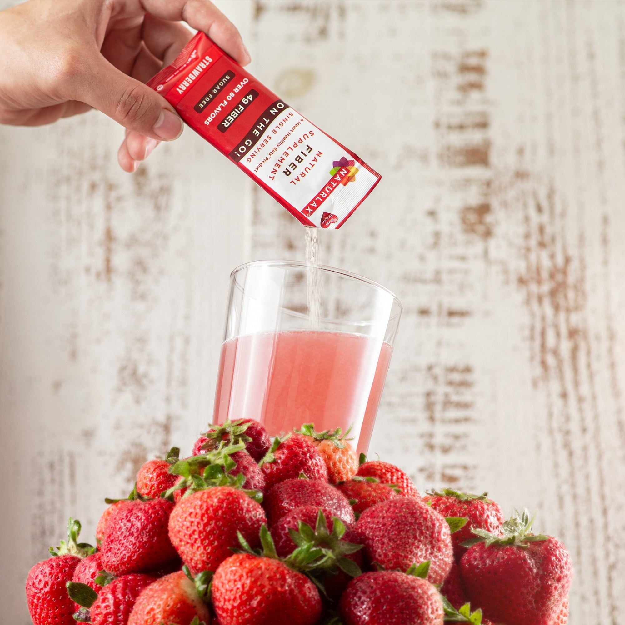 Strawberry Flavored Single Serve Fiber Packets (24-Pack) – Naturlax