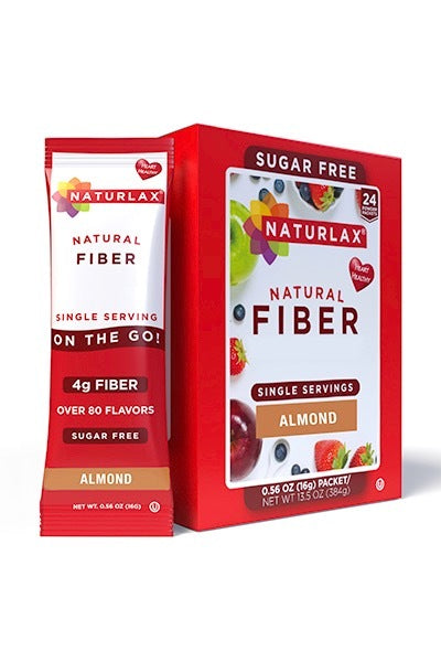 Almond Flavored Single Serve Fiber Packets (24-Pack) – Naturlax