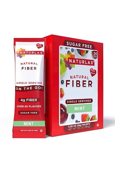 Mint Flavored Single Serve Fiber Packets (24-Pack) – Naturlax